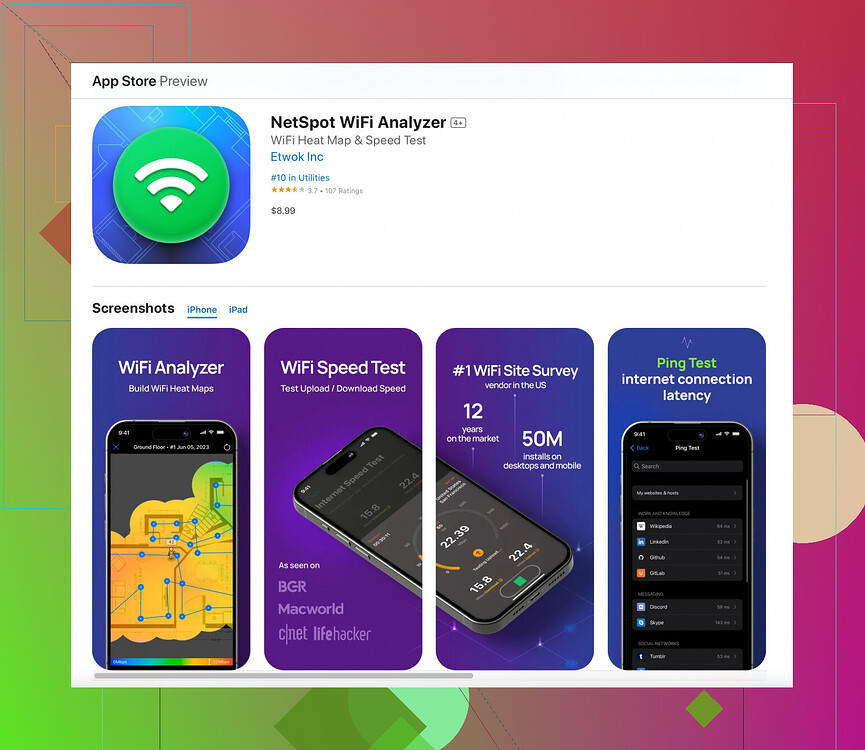 Hvad er den bedste WiFi-analysator-app til iOS? - Wi-fi - Benchmark Forum Hvad er den bedste WiFi-analysator-app til iOS? - Wi-fi - Benchmark Forum